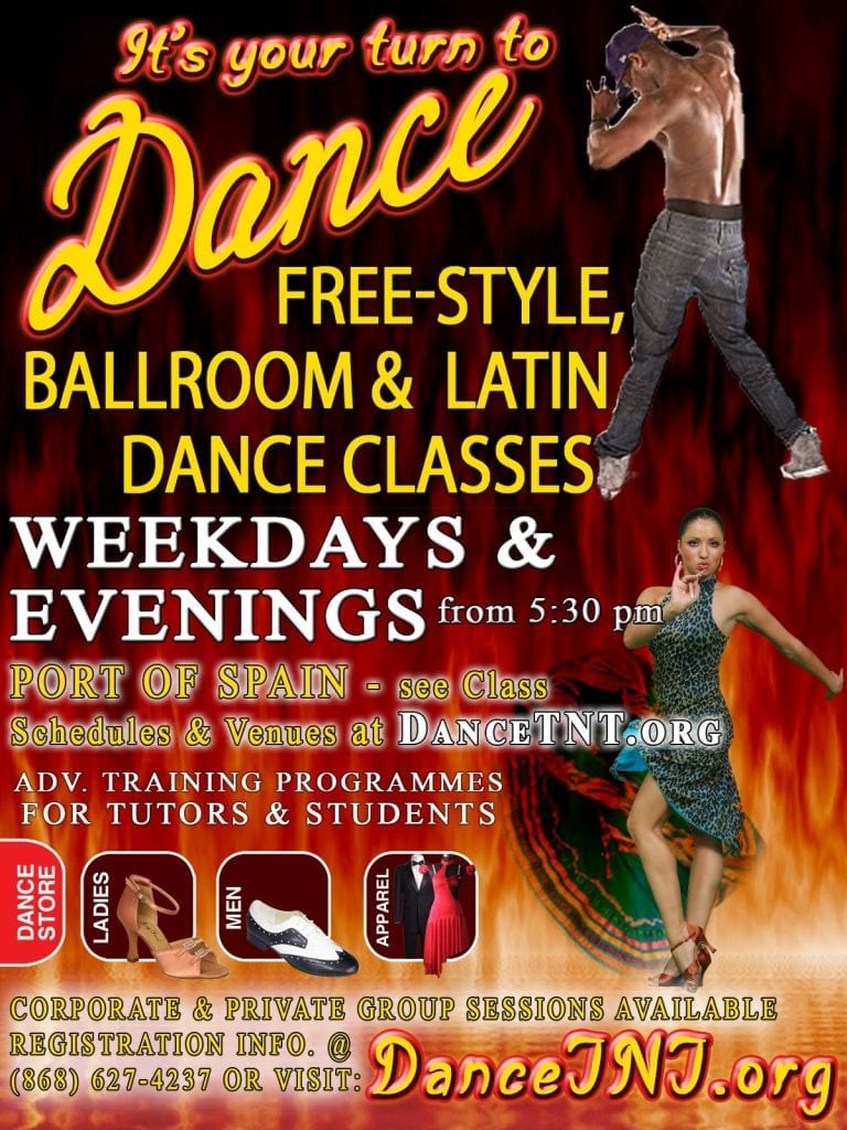 Ballroom & Club LATIN Dance Classes in Trinidad, Tobago and the Caribbean.